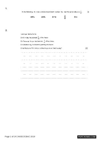 Fractions Gcse Questions Teaching Resources
