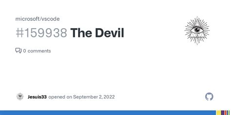 The Devil Issue Microsoft Vscode GitHub