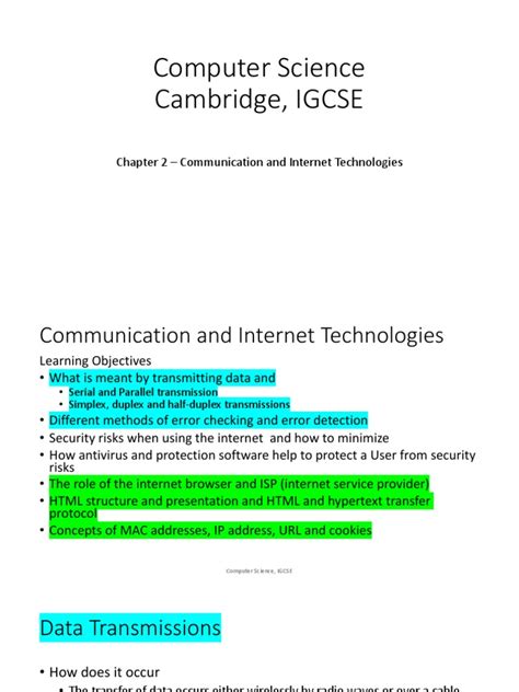 chapter 2 communication and internet technologies pdf websites