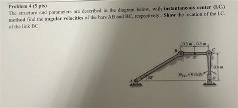 Solved Problem 4 5 ﻿ptsthe Structure And Parameters Are