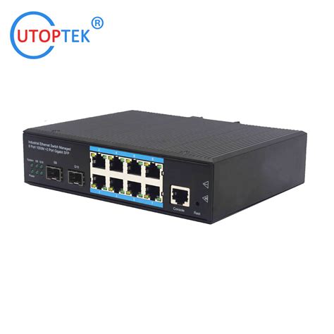 6ports 10 100 Ethernet And 2port Ge Sfp Switch Industrial Network Fiber Switch For Outdoor Harsh