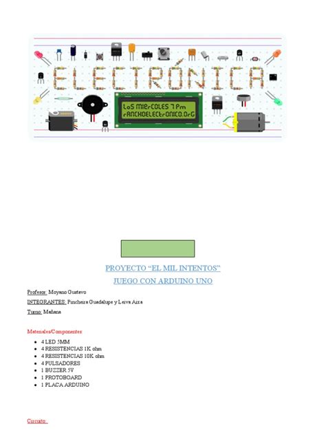 Proyecto Arduino Simon Dice Pdf