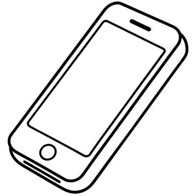 Iphone Line Drawing Vector Art Icons And Graphics For Free Download