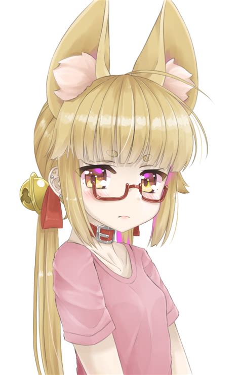 Safebooru 1girl Animal Ears Bell Blonde Hair Collar Earrings Extra