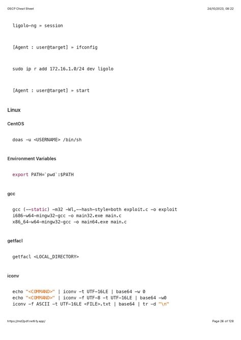Oscp Cheat Sheet Pdf Cybersecurity Connect Techs