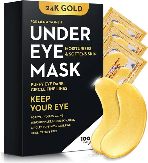 200pcs100 Pair Under Eye Patches Gold For Dark Circles