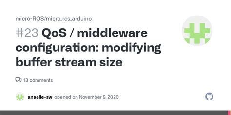 Qos Middleware Configuration Modifying Buffer Stream Size · Issue 23 · Micro Ros Micro Ros