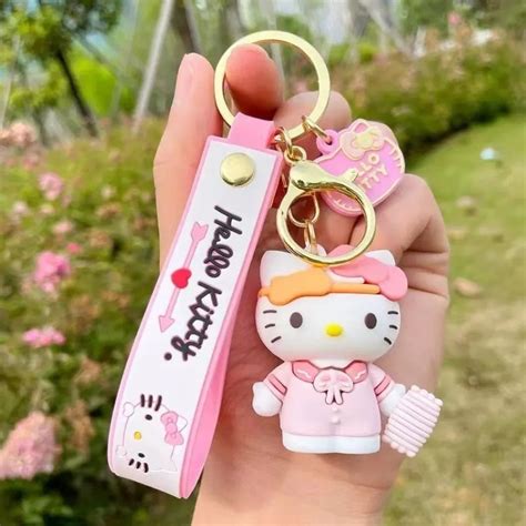 Pink Kitty Keychain