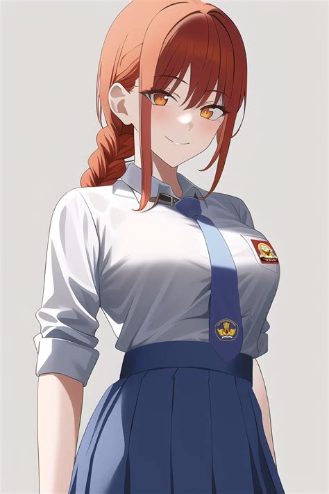 Makima Chainsaw Man Gadis Animasi Ilustrasi Putri Ilustrasi Karakter