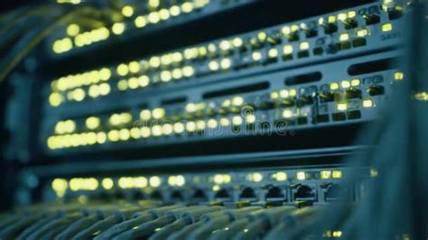 Exploring Server Technology With Illuminated Connections In A Data
