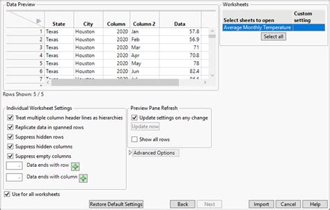 excel import hands on activities solutions jmp user community