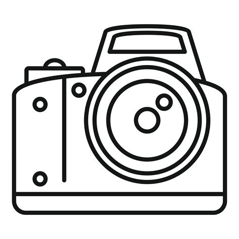 Professional Camera Icon Outline Style 14496060 Vector Art At Vecteezy