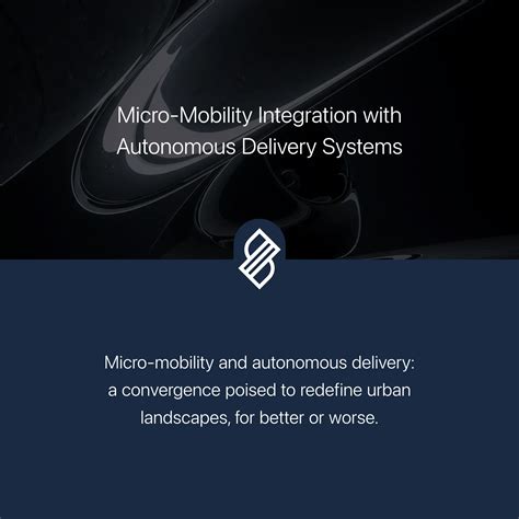 Micro Mobility Integration With Autonomous Delivery Systems → Scenario
