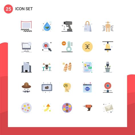 25 Thematic Vector Flat Colors And Editable Symbols Of Body Shopping