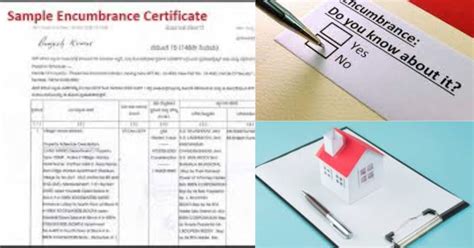 Encumbrance Certificate Importance Types Charges And More