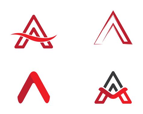 Letter A Logo Design Set 1213080 Vector Art At Vecteezy