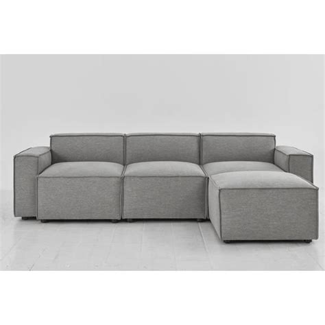 swyft model 03 linen configuration 4 sofa in shadow
