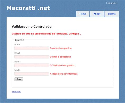 ASP NET MVC 3 Um pouco de Validações e Verificações
