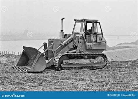 Digger Operator Takes A Break During Groundwork Editorial Photo Image