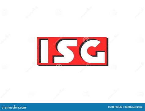 Logotipo De Letra Isg E Modelo De Design De ícone Ilustração Stock Ilustração De Arte Forma