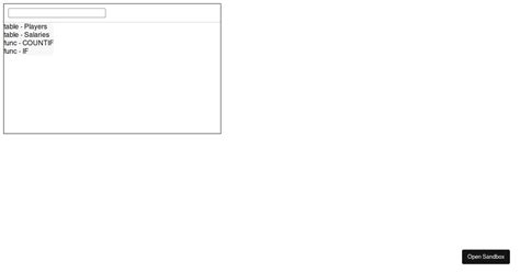 Expression Builder Codesandbox