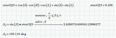 Unknown Sinx Value How To Solve X When It Says No Ptc Community