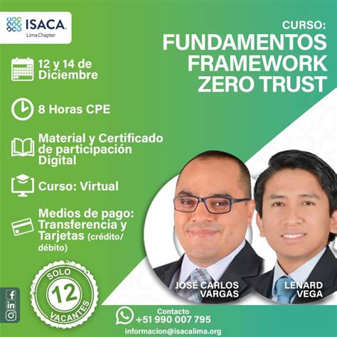 Curso Fundamentos Framework Zero Trust Con Los Instructores José