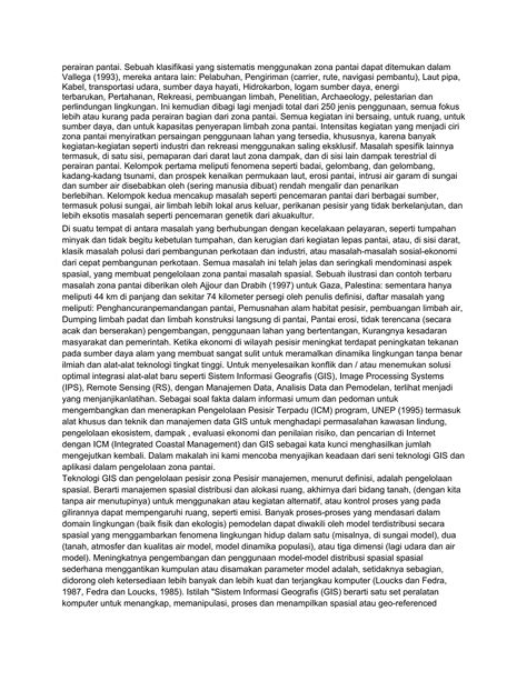 Teknologi Gis Dan Analisis Spasial Di Zona Pesisir Manajemen Pdf