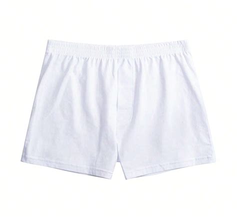 5 حزمة سروال داخلي أبيض رجالي شي إن