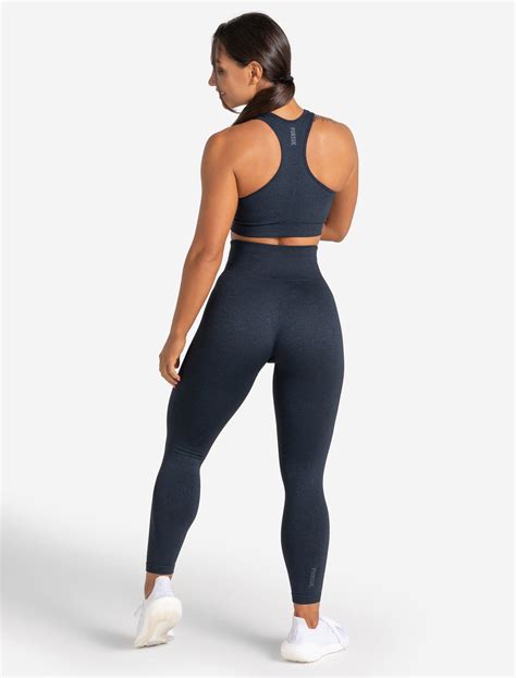 Core Seamless Leggings Navy Marl Pursue Fitness