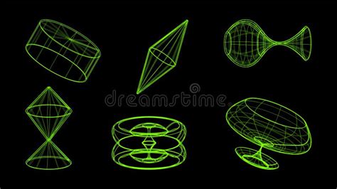 D Wireframe Models Of Objects Network Line Stock Vector Illustration Of Design Mesh