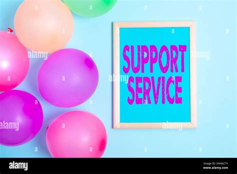 Writing Displaying Text Support Service Business Idea Activity For