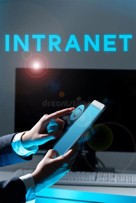 Conceptual Caption Intranet Internet Concept Local Or Restricted