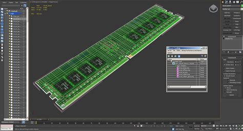 3d ddr4 sdram memory module model turbosquid 1430433