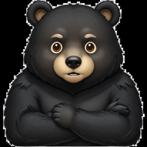 Black Bear Emoji Ai Emoji Generator