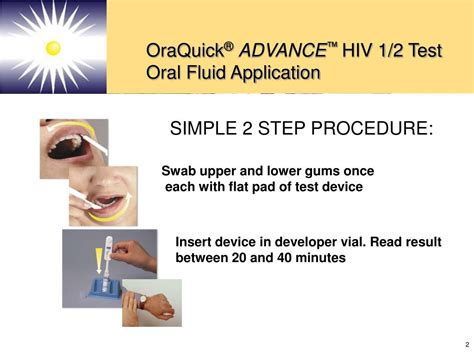 PPT OraQuick ADVANCE HIV 1 2 Antibody Test Oral Fluid Specimen Type PowerPoint