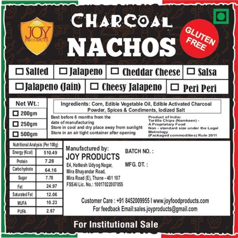 Rokitos Plus Charcoal Nacho Crisps Joymexfoods