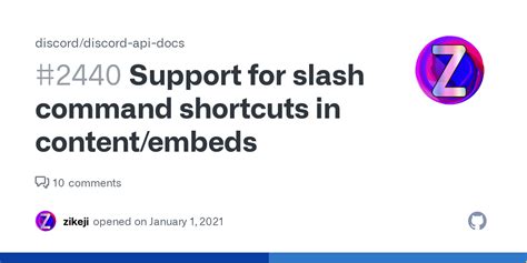 Support For Slash Command Shortcuts In Content Embeds Issue Discord Discord Api Docs