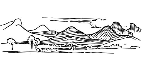Svg Naturaleza Paisaje Colinas Imagen E Icono Gratis De Svg Svg Silh