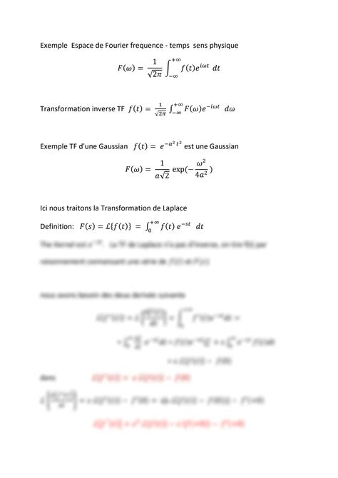 SOLUTION: Chapitre 3 les transformations integrales - Studypool