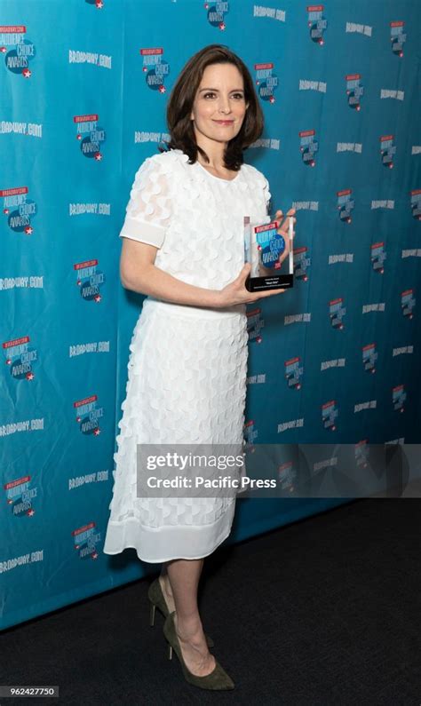 Tina Fey Wearing Dress By Hugo Boss Attends Audience
