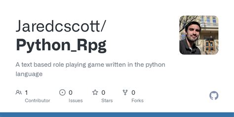 Github Jaredcscottpythonrpg A Text Based Role Playing Game Written