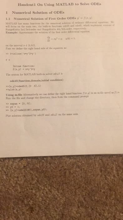 Solved I Want You To Answer This Question In Matlab In