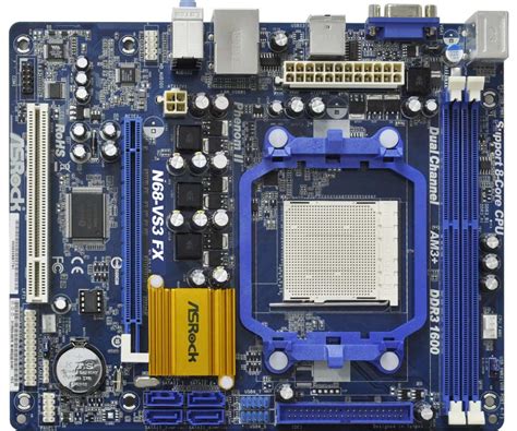 Placa Mãe Am3 Am3 Asrock N68 S3 Fx Ddr3 C Ide Sata Nova R 289 00