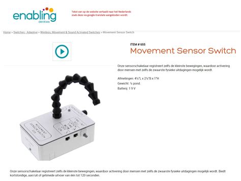 Enabling Movement Sensor Switch Vaph