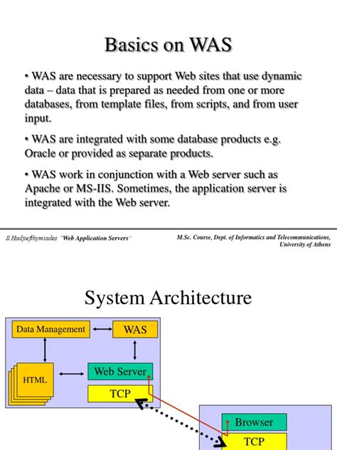 basics on was s hadjiefthymiades web application servers pdf
