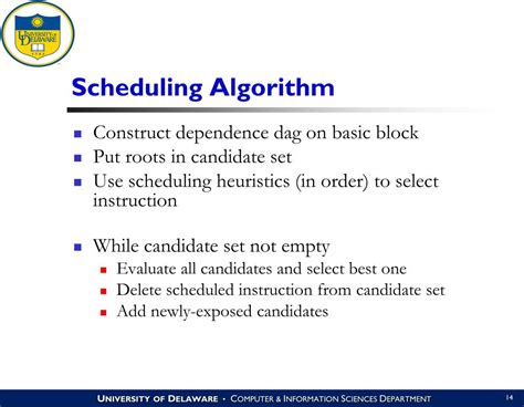 Ppt Optimizing Compilers Cisc 673 Spring 2009 Instruction Scheduling
