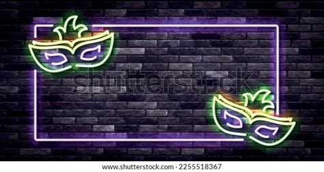 Vector Realistic Isolated Neon Sign Mardi Stock Vector Royalty Free