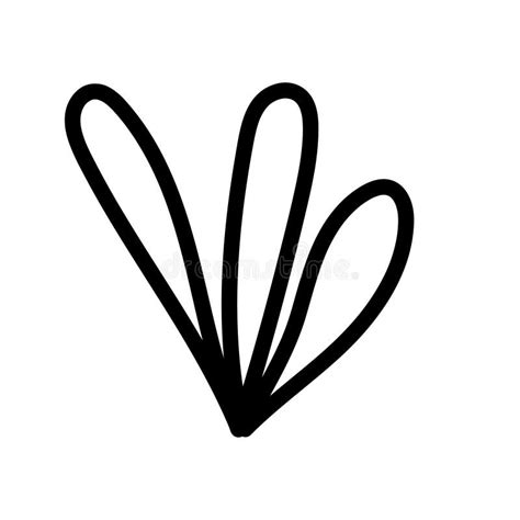 Hand Drawn Vector Doodle Illustration Abstract Handwriting Stock