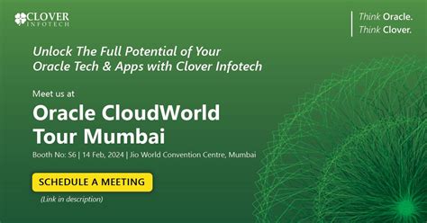 Clover Infotech On Linkedin Thinkoraclethinkclover Cloudworldtour